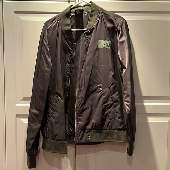 MTV | Jackets & Coats | Mtv Silk Bomber Jacket | Poshmark